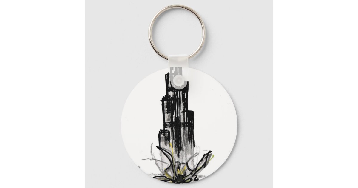 burj khalifa key ring | Zazzle