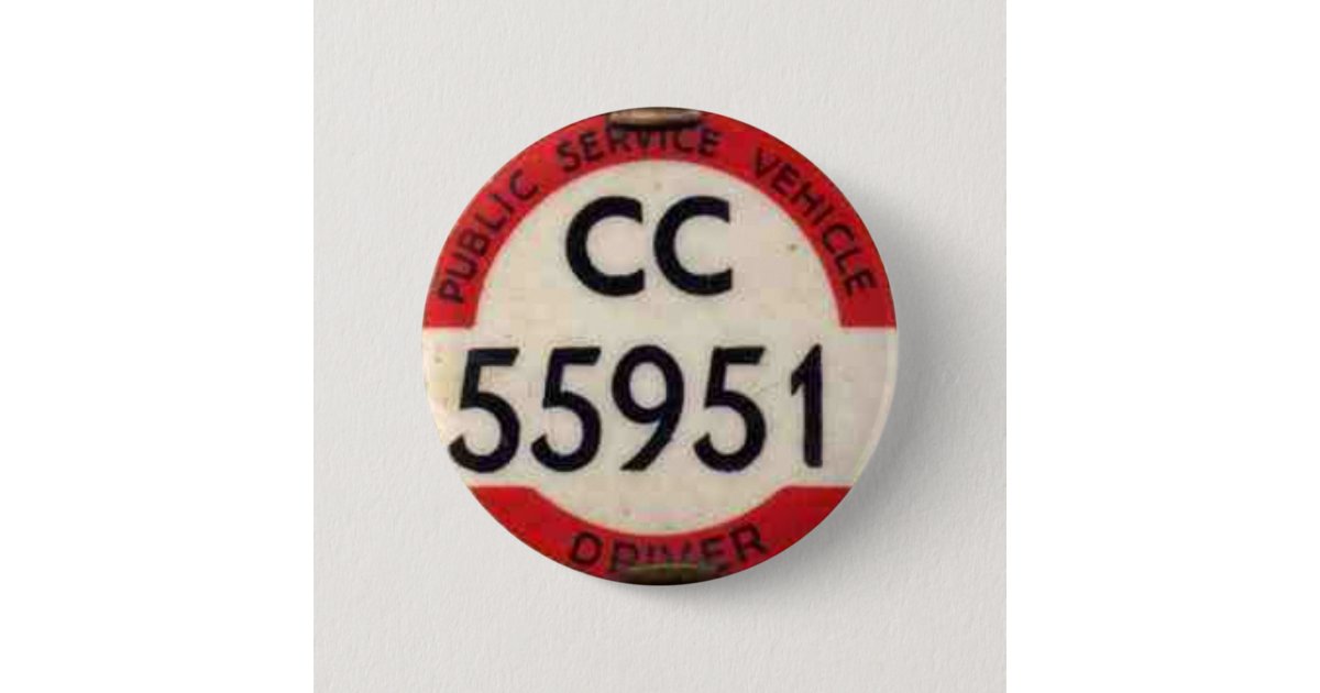 BUS DRIVER UK BADGE RETRO | Zazzle