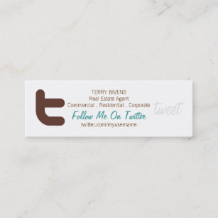 Twitter Business Cards | Zazzle UK