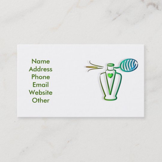 Business Card with Perfume | Zazzle.co.uk