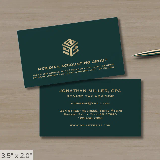 Business Cards for Accountants and Tax Preparers | Zazzle