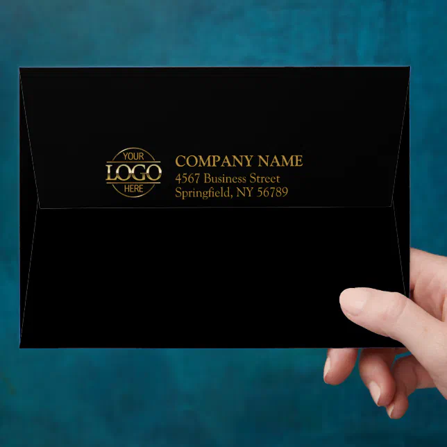 Business Custom Logo Professional Return Address Envelope | Zazzle