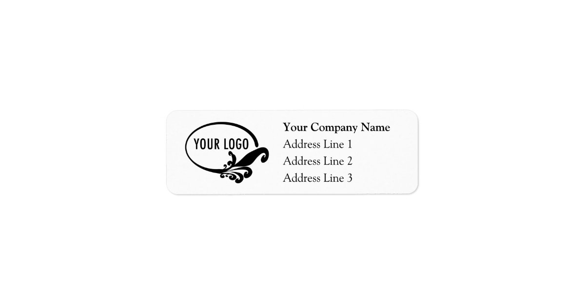 Business Return Address Labels with Custom Logo | Zazzle.co.uk