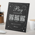 Business Scan To Pay 3 QR Codes Simple Minimalist Pedestal Sign | Zazzle