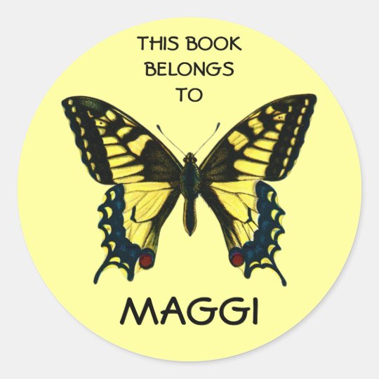 Butterfly Book Labels | Zazzle.co.uk
