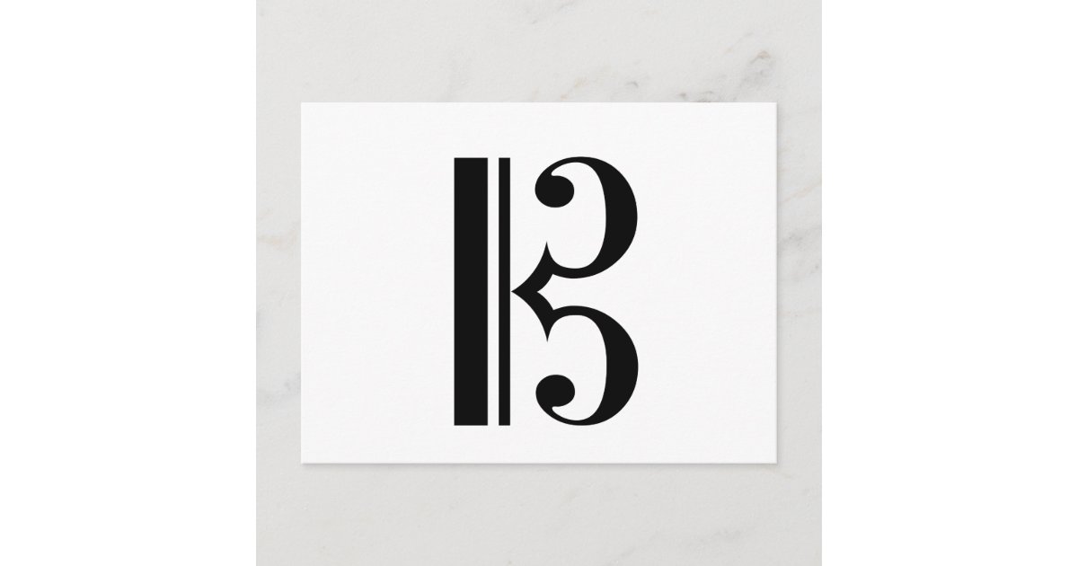 C-Clef (Alto Clef, Tenor Clef) Music Viola Bassoon Postcard | Zazzle