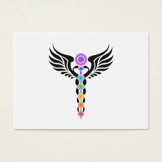 Caduceus - Winged Serpent– Kundalini – 7 Chakras | Zazzle