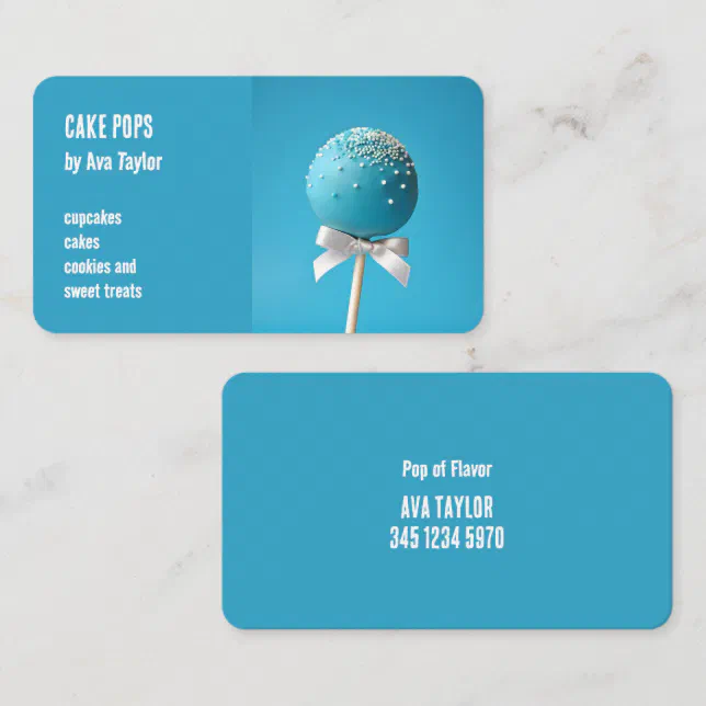 Cake Pops Business Card | Zazzle