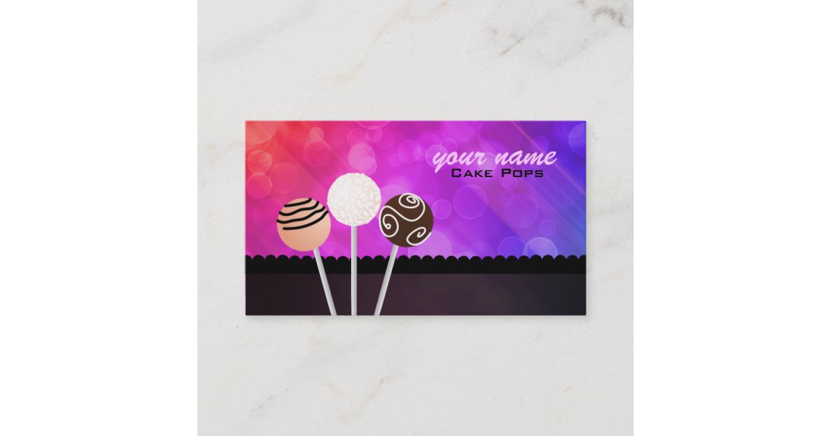 Cake Pops Business Cards | Zazzle