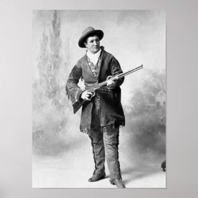 Calamity Jane Holding A Rifle - 1895 Poster | Zazzle