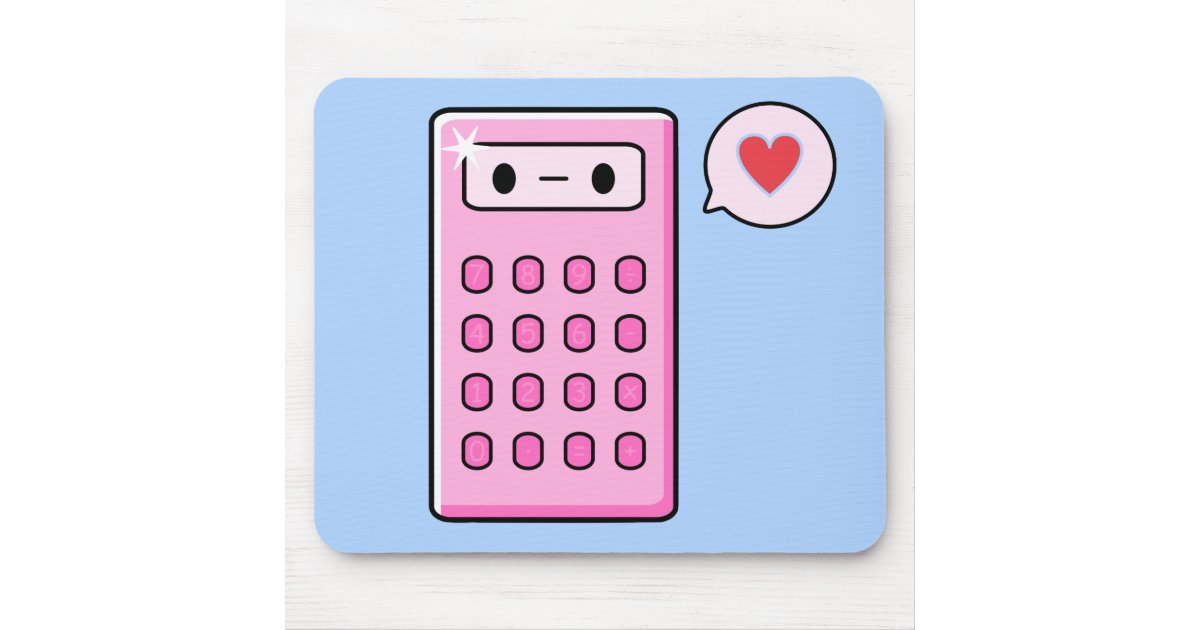 Calculator Love Mouse Mat | Zazzle