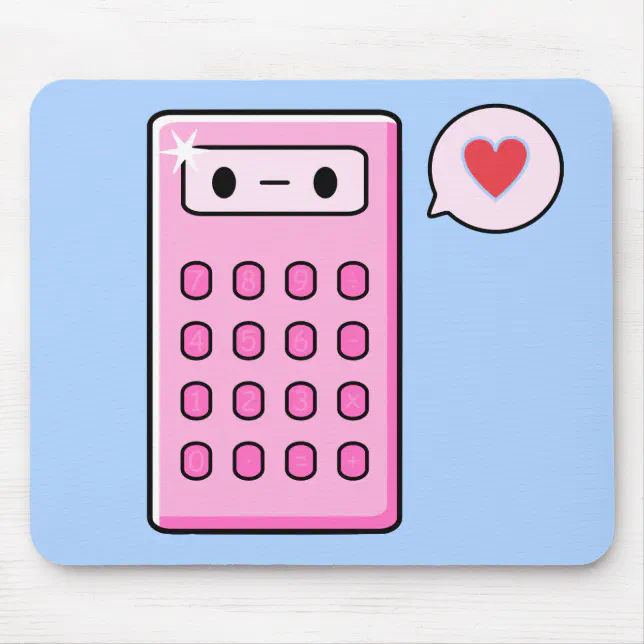 Calculator Love Mouse Mat | Zazzle
