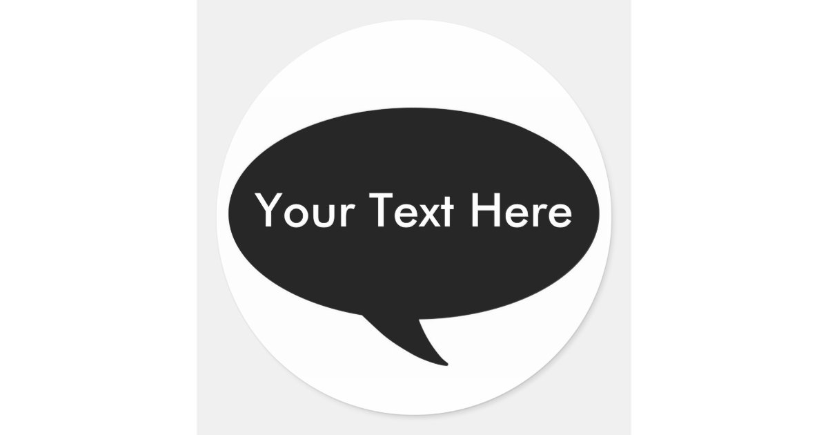 Call Out - Place Your Text Classic Round Sticker | Zazzle