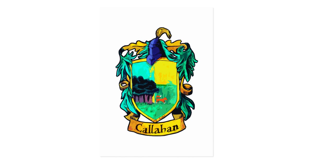 Callahan Family Crest (cutout) Postcard | Zazzle.co.uk