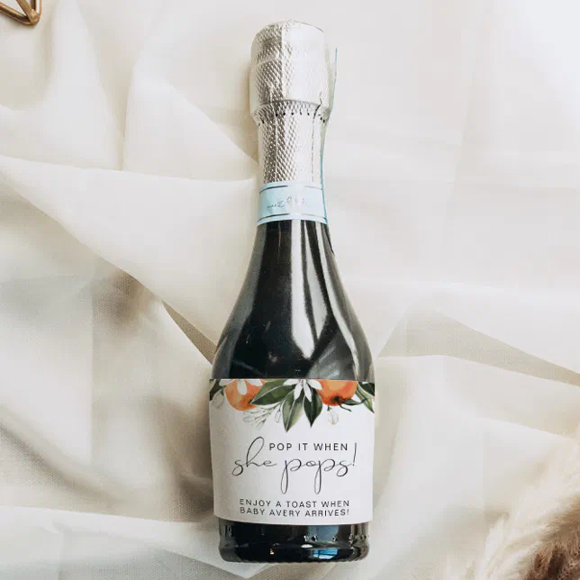 CALLIOPE Clementine Orange Pop It When She Pops Sparkling Wine Label ...