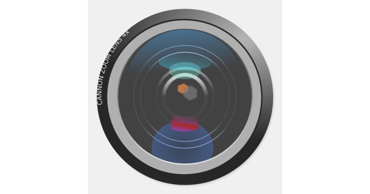 Camera Lens Sticker | Zazzle
