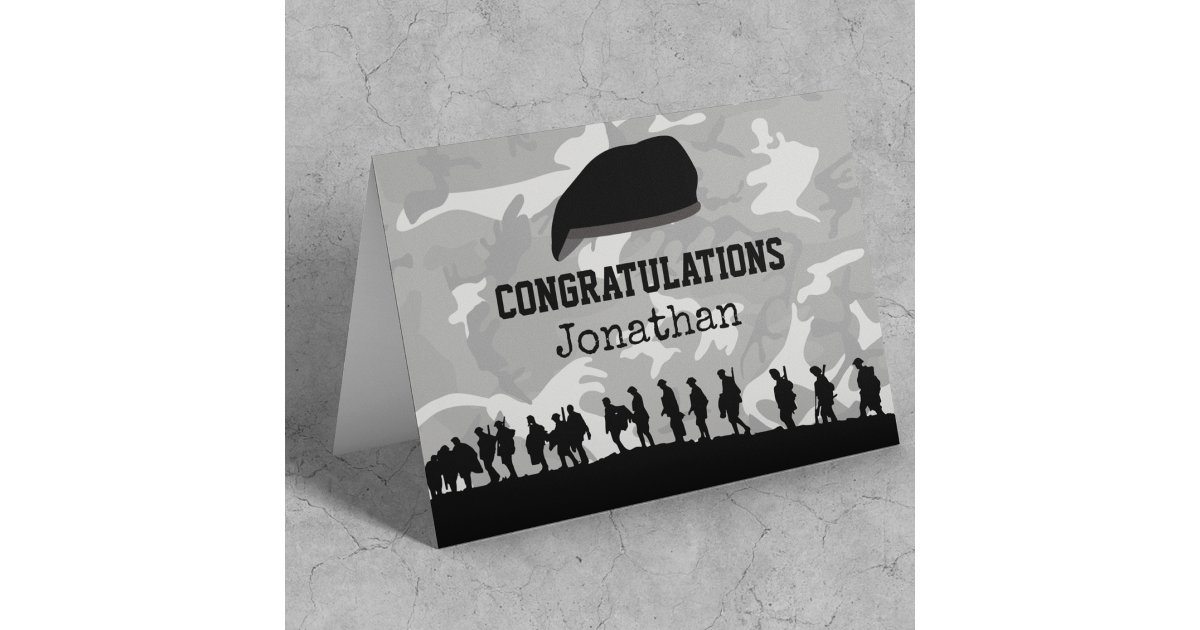 Camo | Personalised Army Passing Out Card | Zazzle