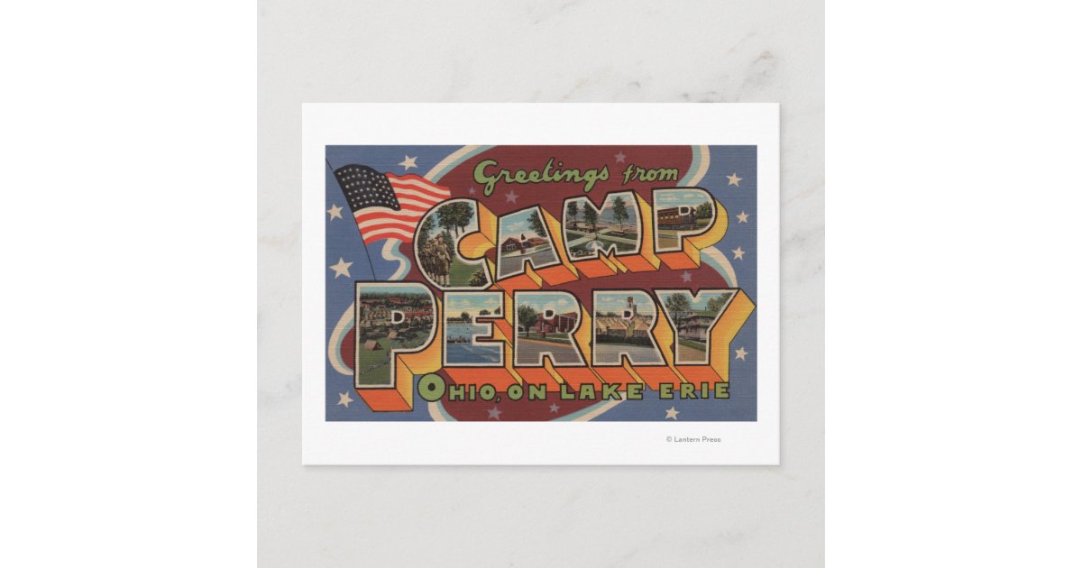 Camp Perry, Ohio - Lake Erie Postcard | Zazzle