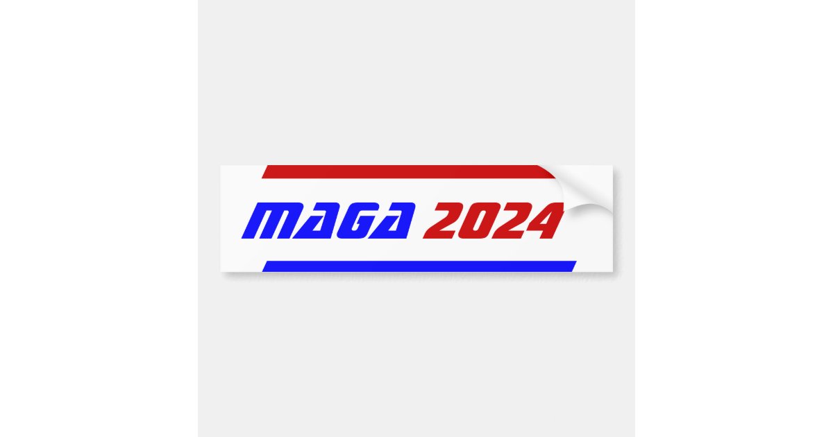 Campaign 2024 election MAGA President TRUMP Bumper Bumper Sticker | Zazzle