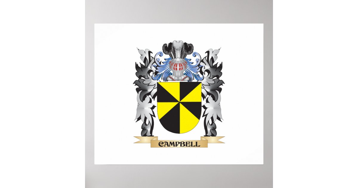 Campbell Coat of Arms - Family Crest Poster | Zazzle