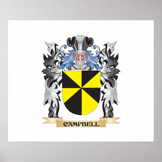 Campbell Coat of Arms - Family Crest Poster | Zazzle