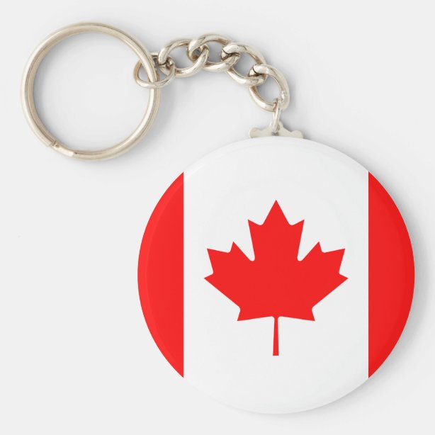 Flag Of Canada Key Rings & Keychains | Zazzle UK