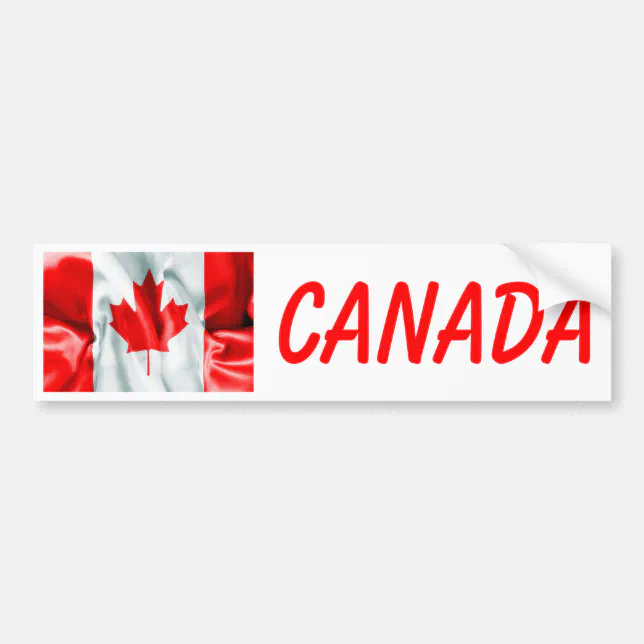 Canada Flag Bumper Sticker | Zazzle