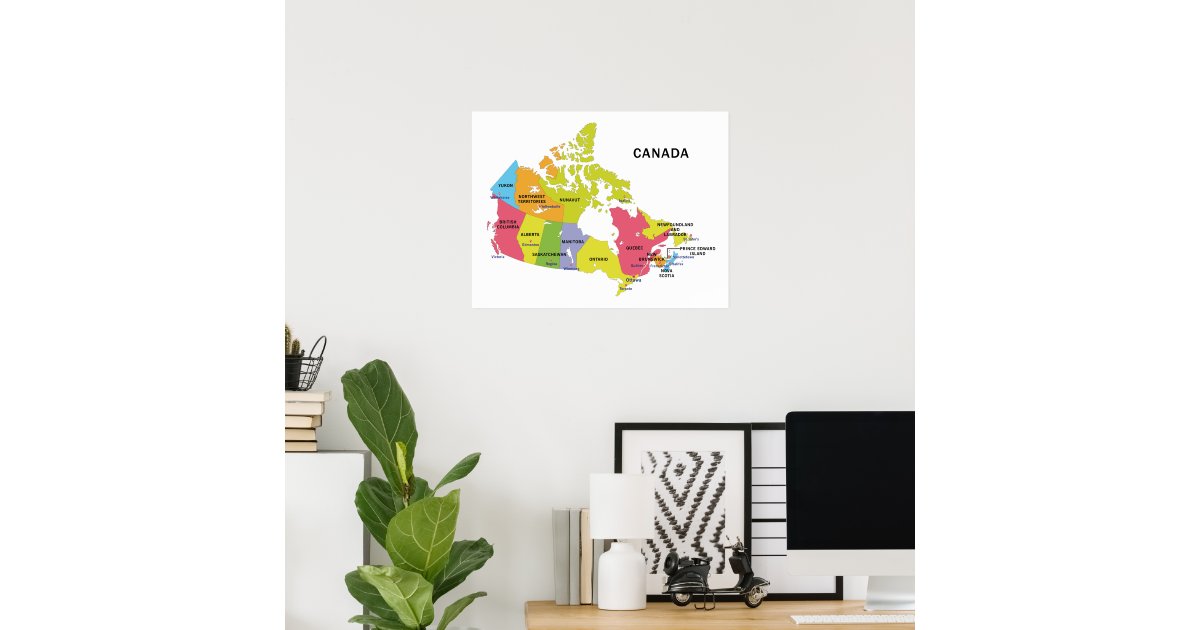 Canada Map poster | Zazzle