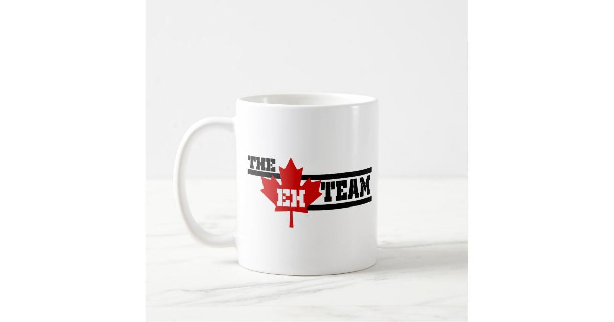 Canada The EH Team Maple Leaf Happy Canada Day Coffee Mug | Zazzle