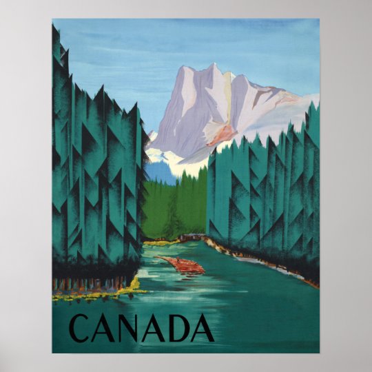 Canada Travel Poster | Zazzle.co.uk