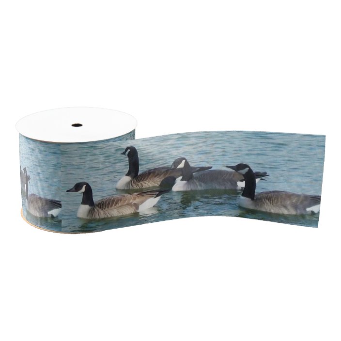 Canadian Geese Canada Goose Craft Ribbon Grosgrain Ribbon | Zazzle.co.uk
