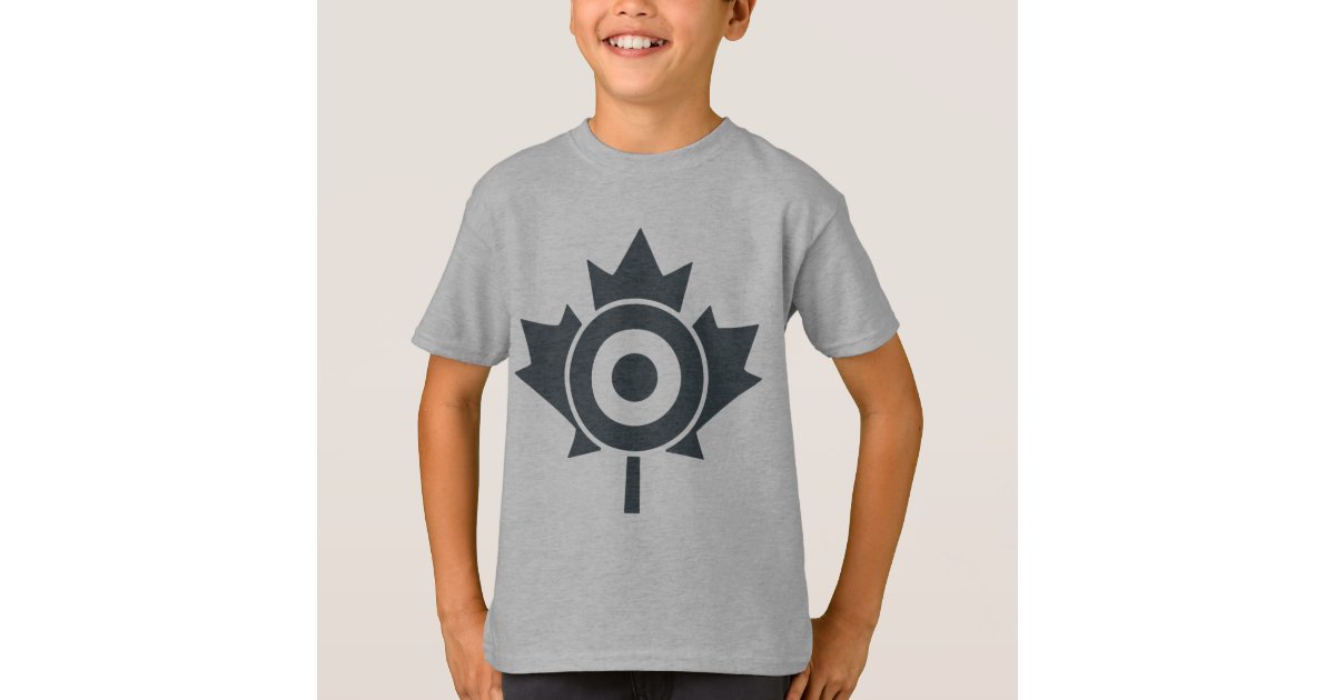 Canadian Maple Leaf Roundel Mod Graphic T-Shirt | Zazzle