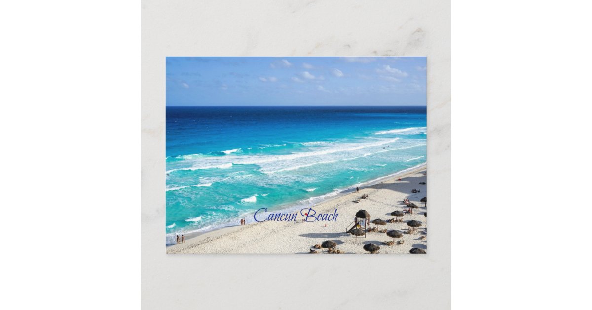 Cancun Beach, Mexico Postcard | Zazzle