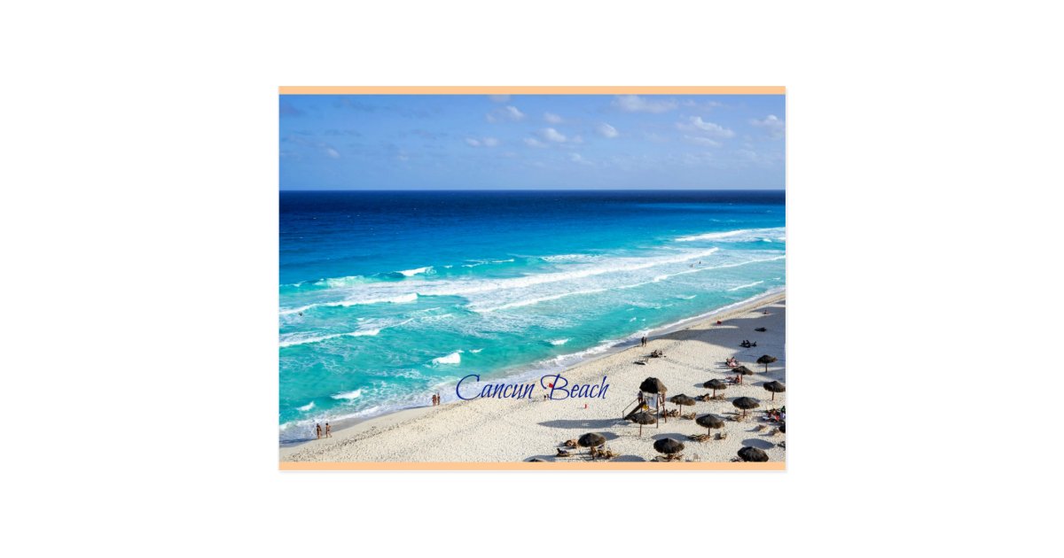 Cancun Beach, Mexico Postcard | Zazzle.co.uk