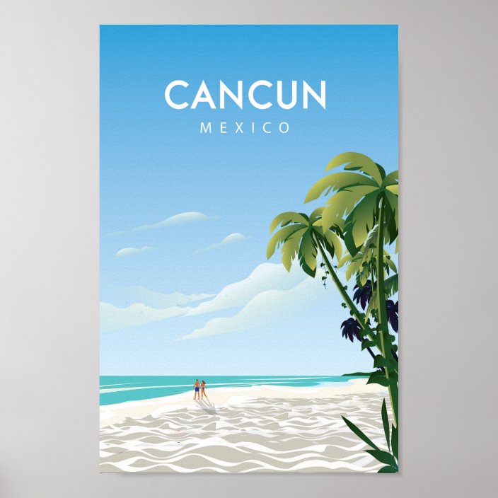 Cancun Travel poster | Zazzle.co.uk