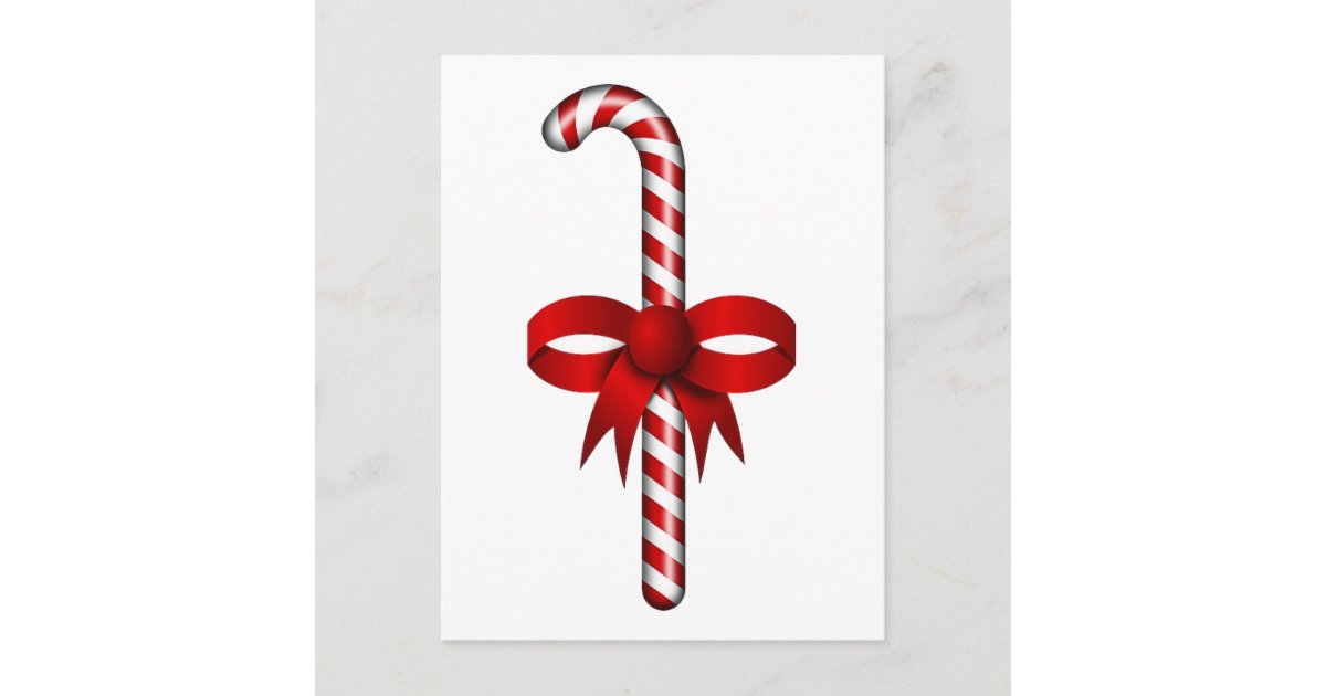Candy Cane Postcard | Zazzle