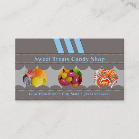 Candy Shop Business Card | Zazzle.co.uk