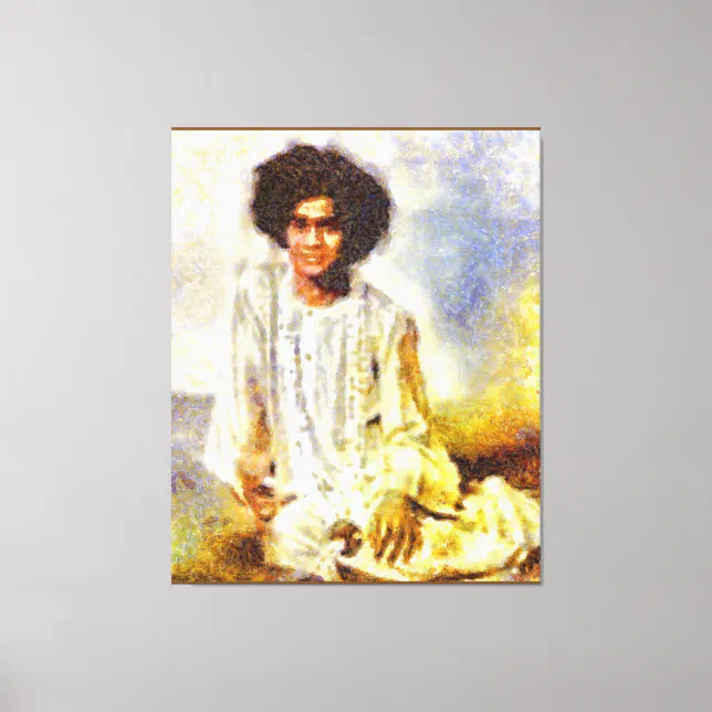 Canon Legends Sathya Sai Baba Benson White - Canvas Print | Zazzle