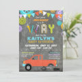 Car Mechanic Gears Tools Chalkboard Baby Shower Invitation | Zazzle