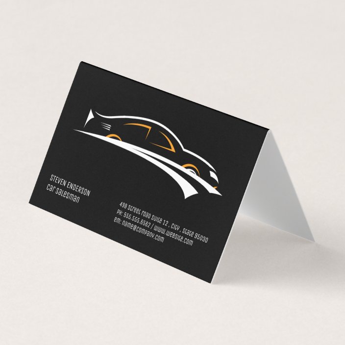 Car Salesman | Car Icon Business Card | Zazzle.co.uk