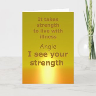 Buy a Chronic Illness Card - greetings for encouragement or healing