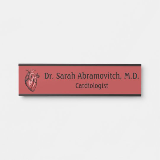 Cardiologist Cardiologists Office Door Signs Sign | Zazzle.co.uk