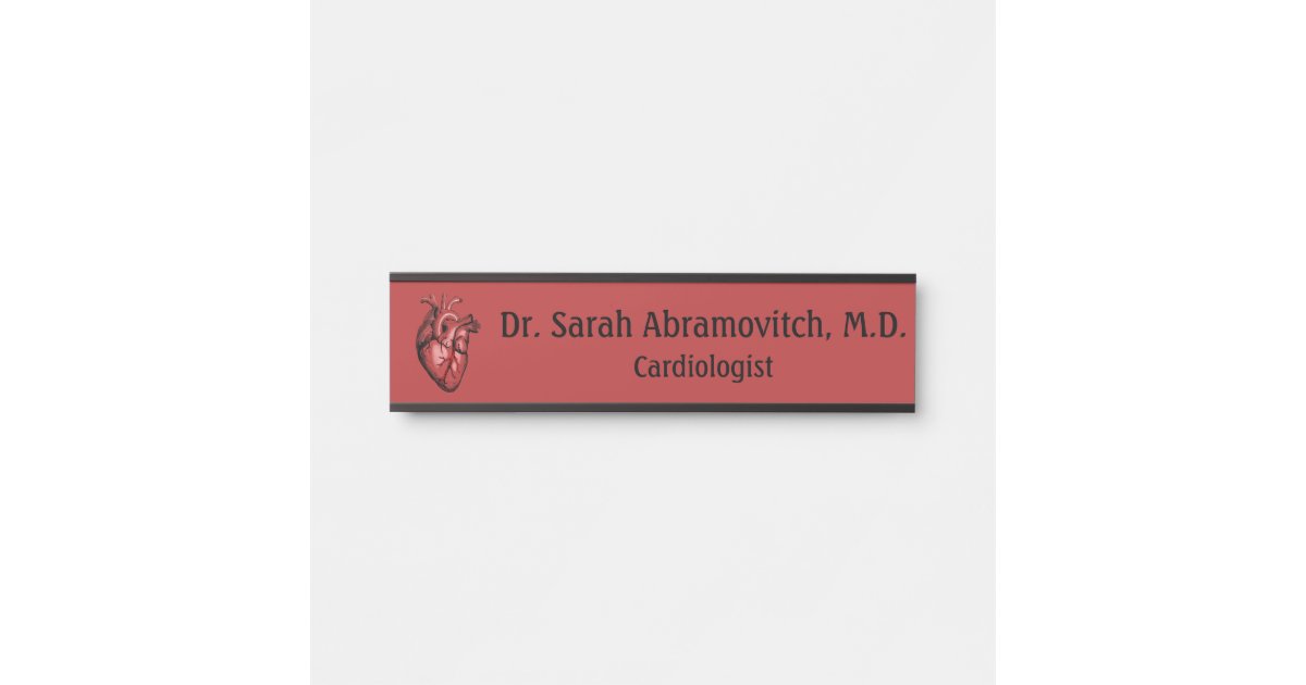 Cardiologist Cardiologists Office Door Signs Sign | Zazzle.co.uk