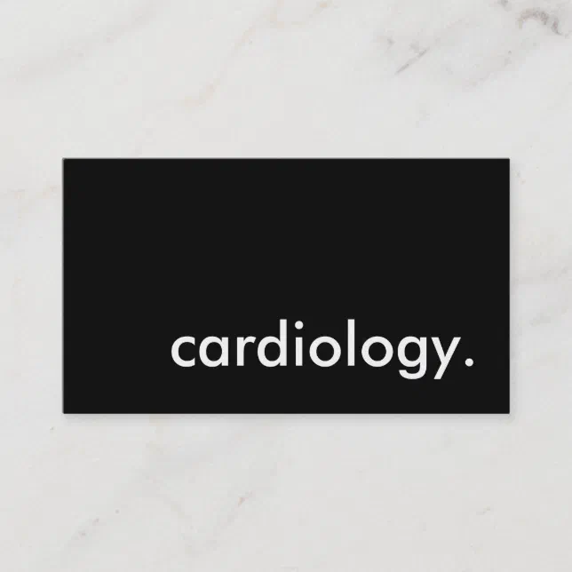 cardiology. business card | Zazzle