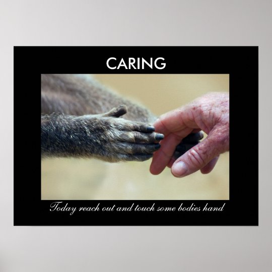 Caring Poster | Zazzle.co.uk