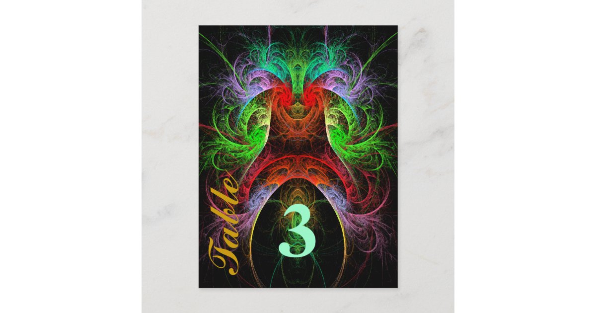 Carnaval Table Number Postcard | Zazzle