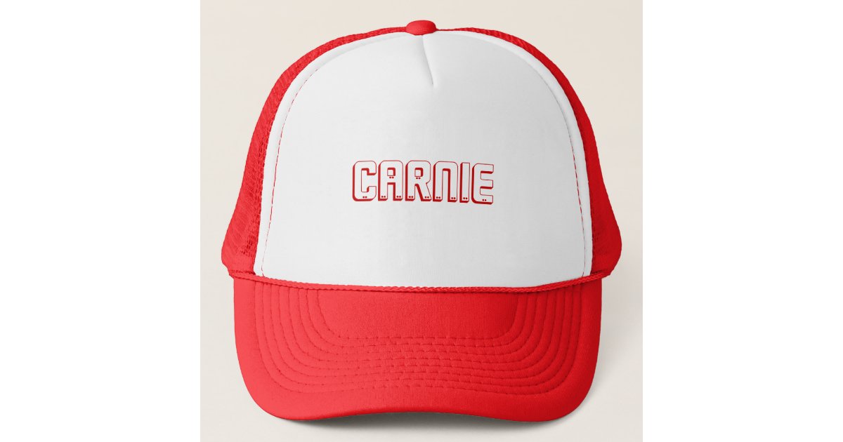 CARNIE TRUCKER HAT | Zazzle