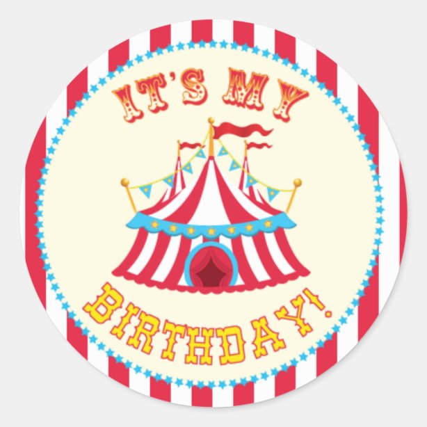 Circus Stickers & Labels | Zazzle UK