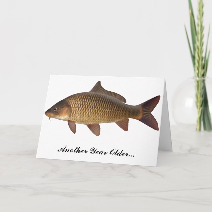 Carp Fishing Birthday Card | Zazzle