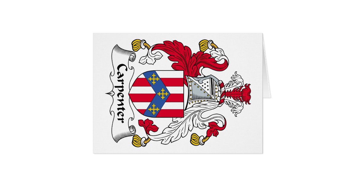 Carpenter Family Crest | Zazzle